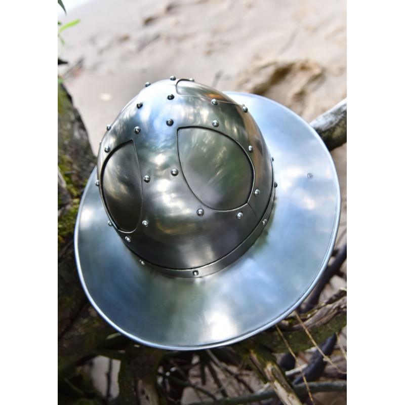 Capelina Medieval Con Carrilleras Casco De Los Peones De Las Mesnadas