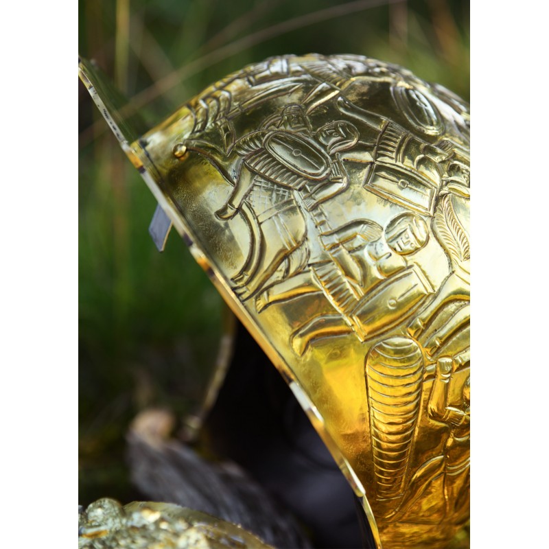 Elmo da cavalleria romana Ribchester. La Casa del Recreador