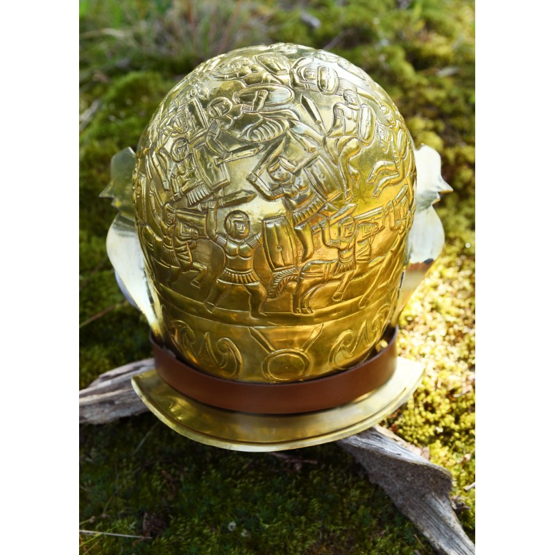 Elmo da cavalleria romana Ribchester. La Casa del Recreador