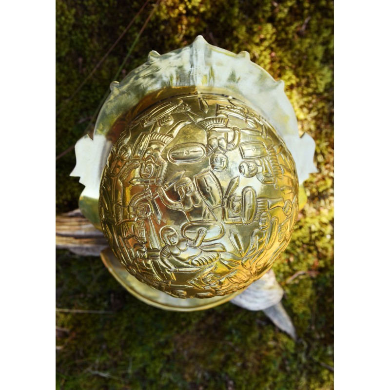 Elmo da cavalleria romana Ribchester. La Casa del Recreador