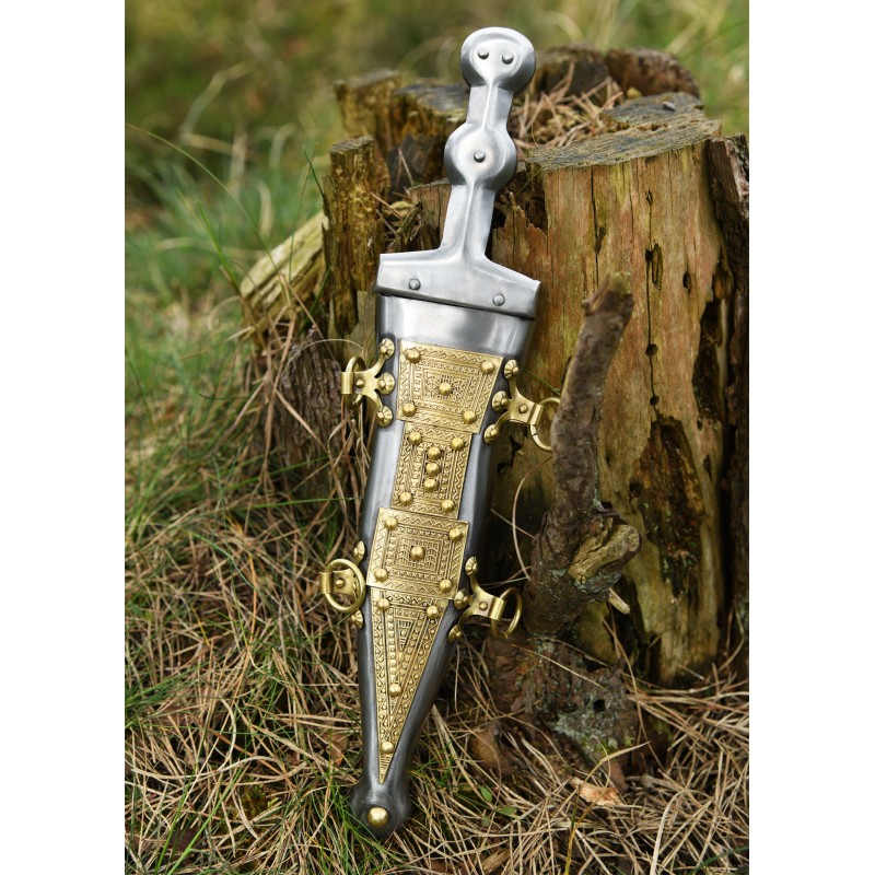 Splendido pugio decorato usato dai legionari romani