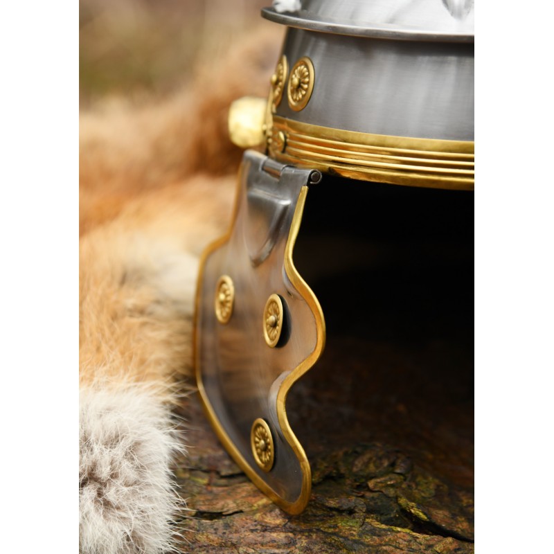 Acquista l'elmo da legionario romano Ausburgo o l'elmo imperiale gallico H