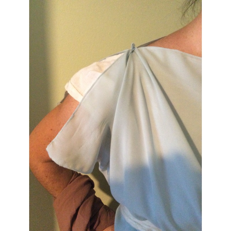 Stola romana en seda 100% tipo chitón