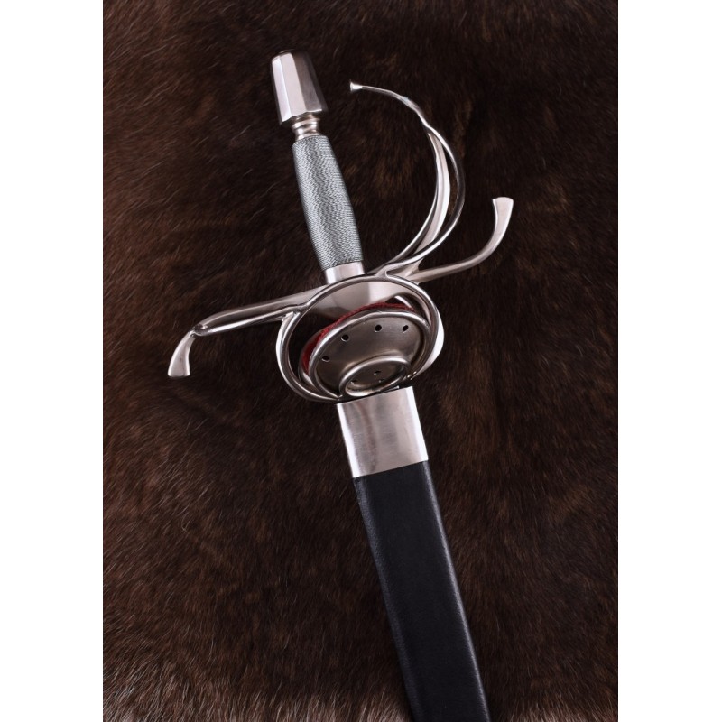 Ropera de Conchas Española Con Vaina. Siglo XVII y pomo de madera