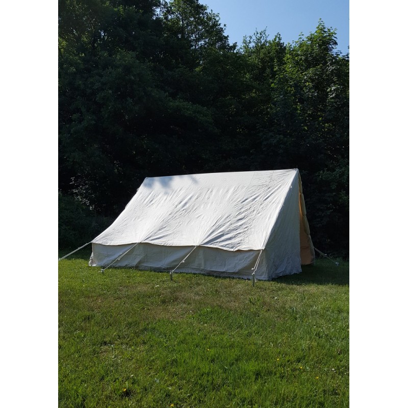 Tenda romana di contubernium realizzata in tessuto per la rievocazione ...