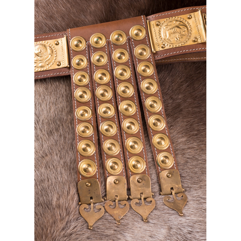 Cinturón Militar Romano Siglo I Con Faldellín y Remates