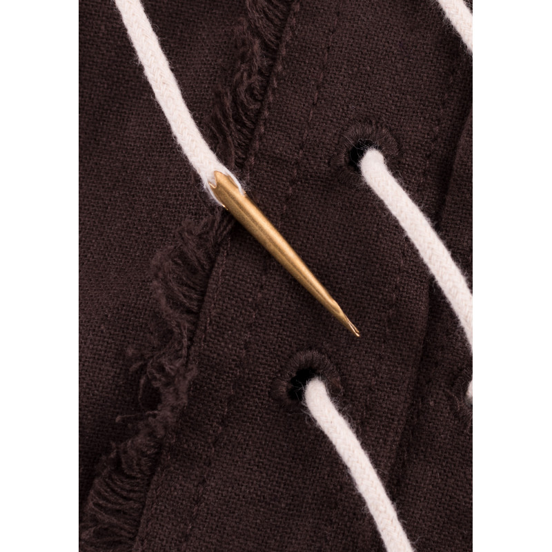 Cordones para jubon español con remates de laton