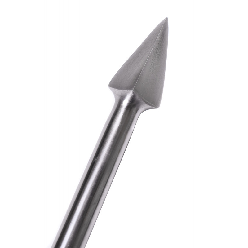 Pilum léger avec tige en bois et pointe en fer incrusté