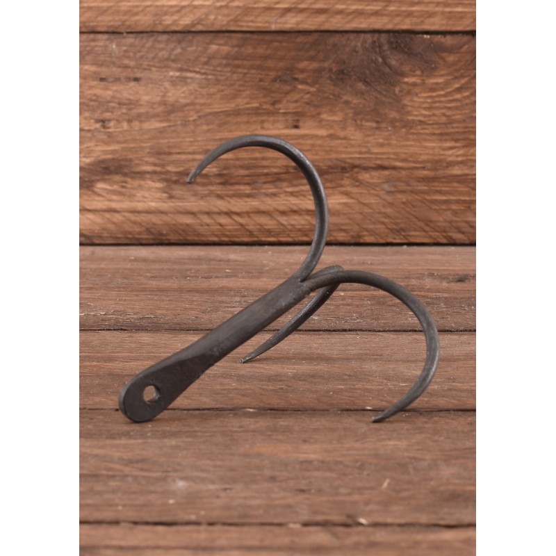 Rampino medievale a tre braccia per uso quotidiano o militare