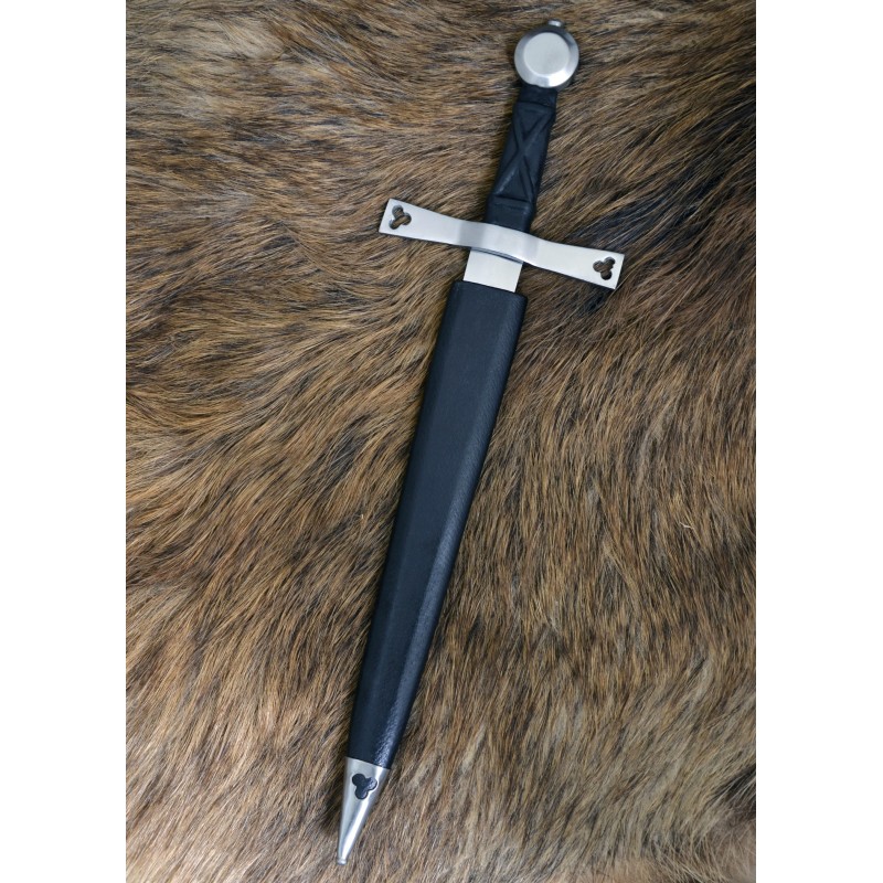 Daga Medieval Con Vaina de Cuero