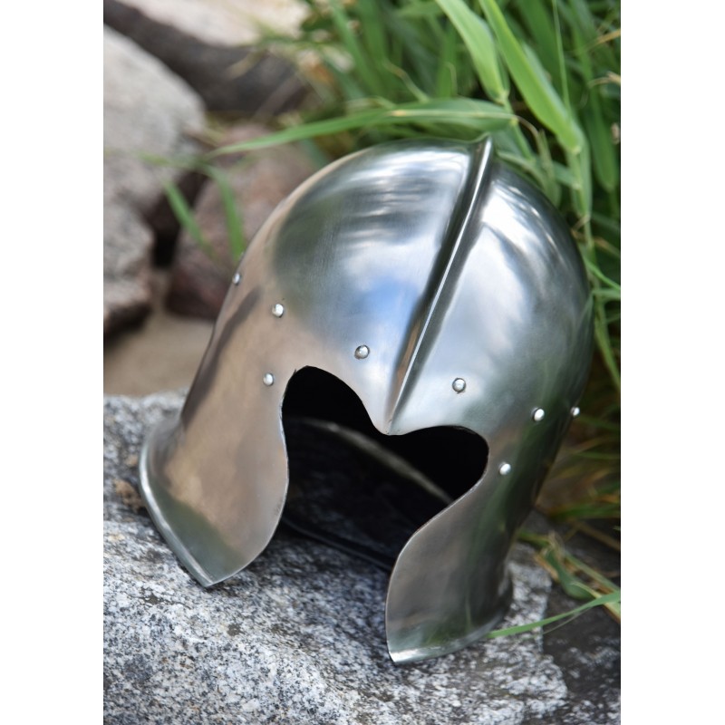 Barbuta Medieval Sin Visera De Rostro Abierto