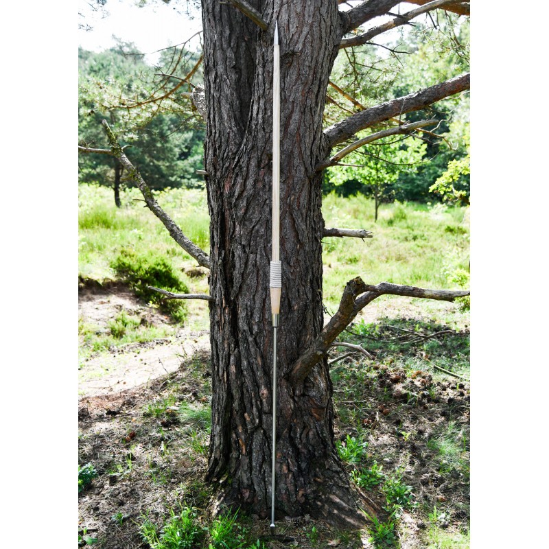 Pilum leggero con asta in legno e punta in ferro incorporata