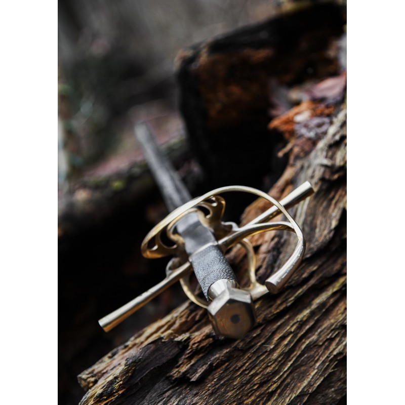 Rapier spagnola senza fodero e guardia in ottone.