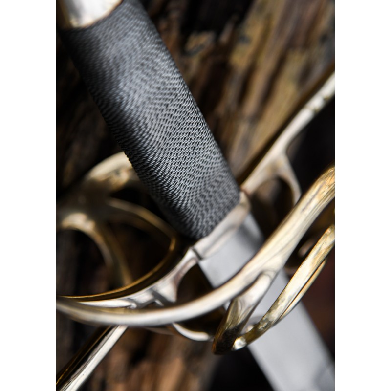 Rapier spagnola senza fodero e guardia in ottone.